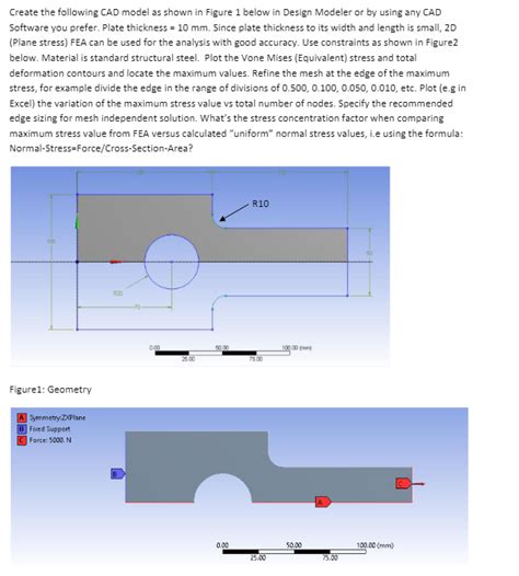 Create The Following CAD Model As Shown In Figure Chegg
