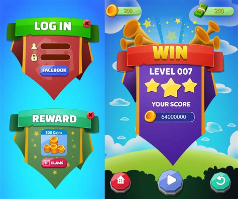 Medieval Rpg Simulation Game Ui With Buttons 4249395 Vector Art At Vecteezy