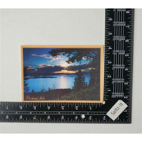 Flathead Lake Skyline Polson Mt Sunset Postcard United States