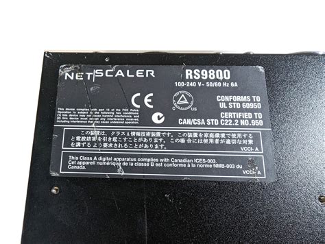 Citrix Netscaler Application Delivery Controller Adc Rs9800 Adhesive Networks