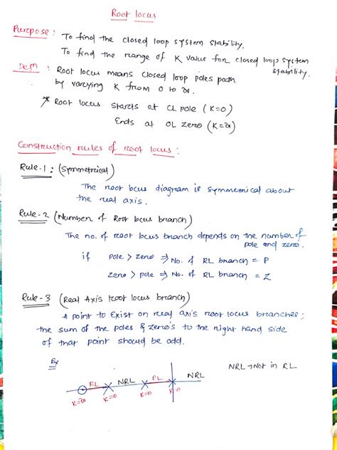 Rule S To Draw Root Locus Pdf Control Theory