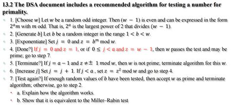 Solved 132 The Dsa Document Includes A Recommended