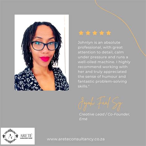 Johnlyn Van Reenen Posted On Linkedin