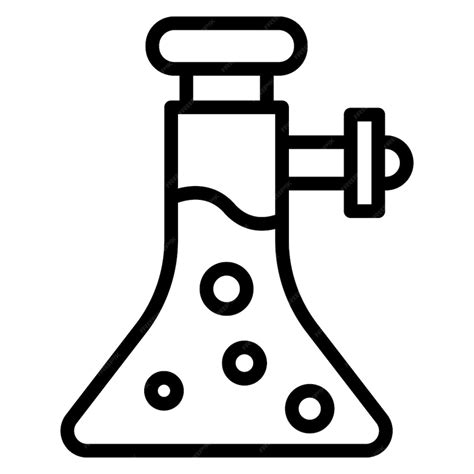 Premium Vector Suction Flask Line Illustration