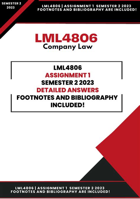LML Assignment ANSWERS Semester Footnotes And Bibliography Included
