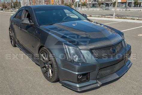 Eos Hood W Vented Sides Carbon Fiber 09 15 Cts V Hood 319 Bkcf