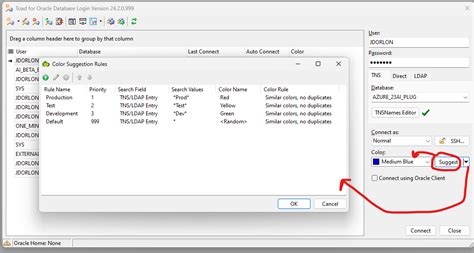 Toad 17 New Feature Connection Color On Title Bar Toad For Oracle