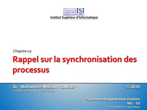 Ppt Rappel Sur La Synchronisation Des Processus Powerpoint Presentation Id 2036557