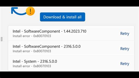 Fix Intel Software Componentintel System Driver Install Error 0x80070103 On Windows 11 Youtube