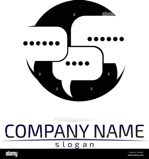 Chat And Message Symbol Vector Logo Design Stock Vector Image And Art Alamy