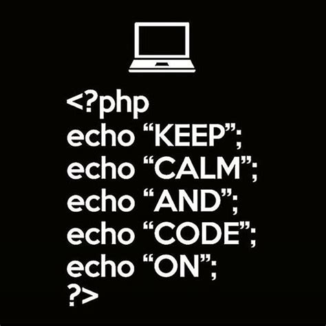 Keep Calm And Code On Php Humor Game Development Design