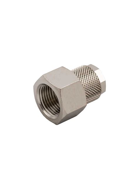Racor Recto Hembra Roscado 14 Tubo 86 Serie 1000 Aignep Adajusa