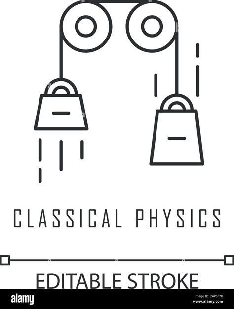 Classical Physics Linear Icon Laws Of Motion And Gravitation