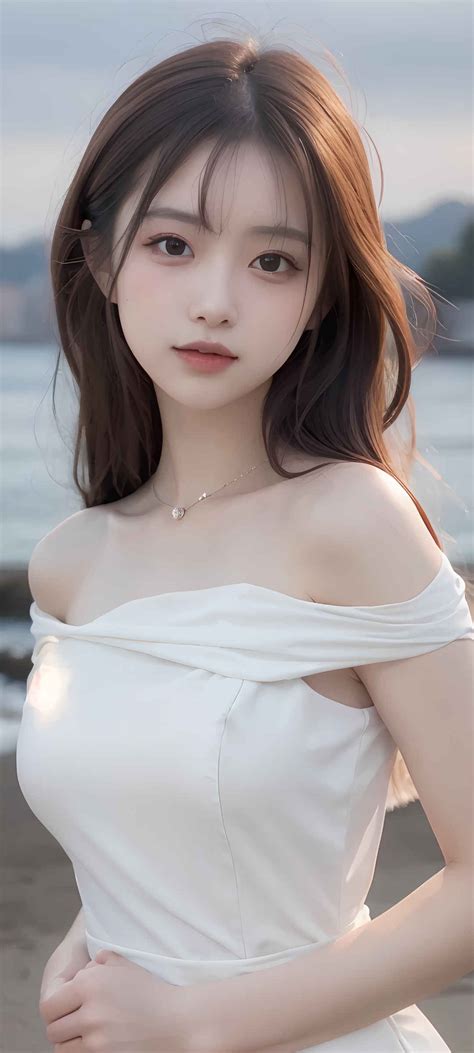 Ai绘画 白色裙子动漫美女手机壁纸 壁纸高清