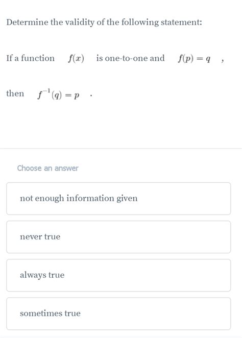 solved determine the validity of the following statement if a