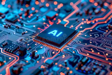 Ai Circuit Board Artificial Intelligence Concept Stock Illustration Illustration Of Component
