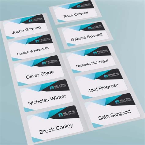 Avery L Fabric Print Divide Name Badges Labels For Laser Printers X Mm Labels Winc
