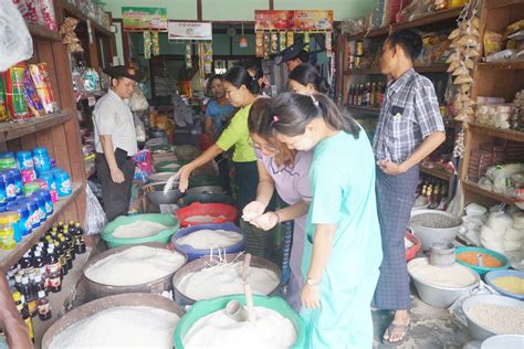 ငါန်းဇွန်မြို့၌ ဆန်ဈေးနှုန်း မြှင့်တင်ဖြန့်ဖြူးရောင်းချခြင်းနှင့် ဈေးကစားရန် သိုလှောင်ထားခြင်းမရ