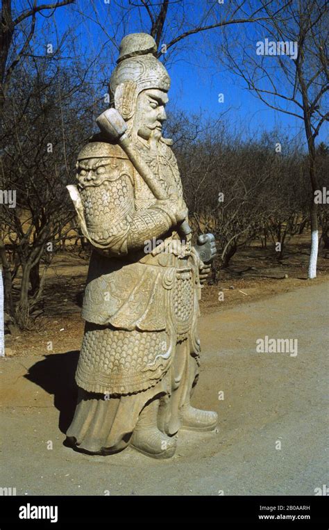 China Near Beijing Ming Tombs Sacred Way Passageway Stone Statue