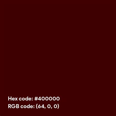 400000 color name is dark chocolate