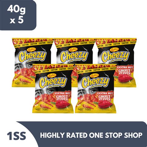 Leslies Cheezy Xxxtra Hot Ghost Pepper 40g X 5 Lazada Ph