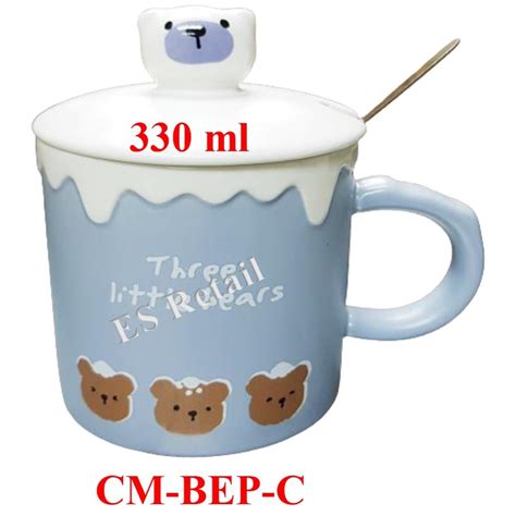 Ceramic Bear Pattern Mug Ceramic Mug Cup Mug Corak Beruang Seramik Cawan Mug Seramik Cawan