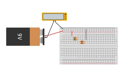 Circuit Design Series Parallel Circuit Tinkercad