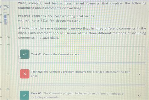 Solved Write Compile And Test A Class Named Comments That