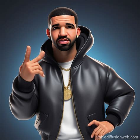 The Rapper Drake The Rapper Facing Off In 3d Animation Style Drake