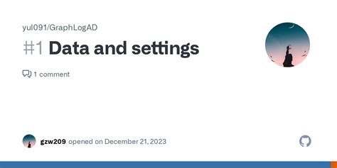 Data And Settings Issue Yul GraphLogAD GitHub