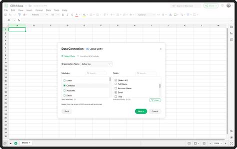 Create Synchronized Repositories With Zoho Sheets Data Connection Zoho Blog