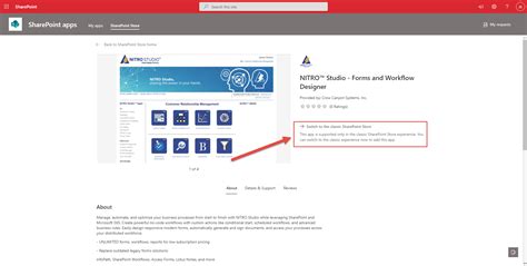 Sharepoint Addin Swtich To The Classic Sharepoint Store Microsoft Qanda