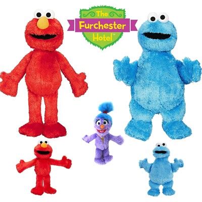 Furchester Hotel Elmo Cookie Phoebe Isabel Cbeebies Playskool Plush Toy