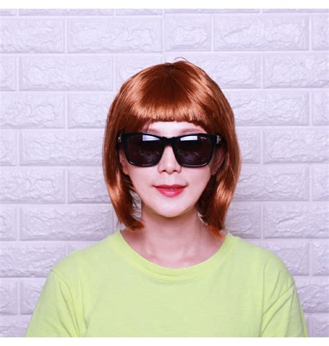 브라운 단발머리가발 파티가발 장기자랑 파티소품 티몬