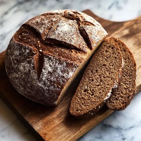 Classic Vegan Rye Bread With Caraway Seeds And Molasses
