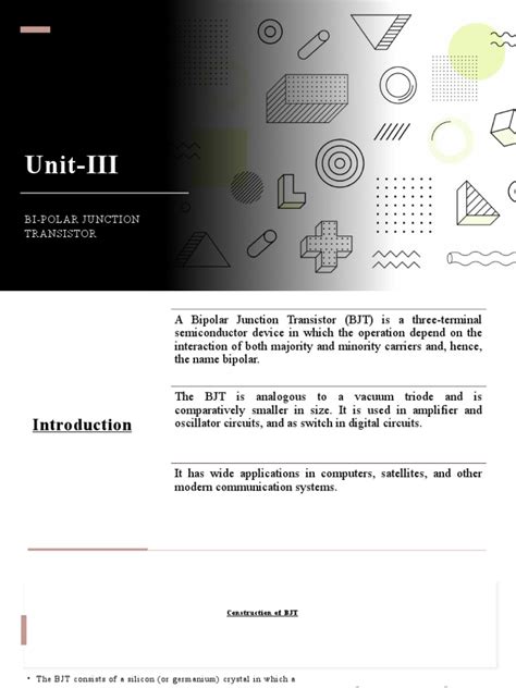 Bi Polar Junction Transistor Pdf Bipolar Junction Transistor Transistor