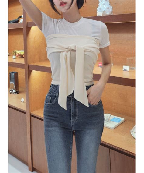 쫀쫀핏보장 리본 뷔스티에 탑 데일리룩 데이트룩 꾸안꾸 꾸꾸꾸 레이어드룩 추천 국내생산 에이블리