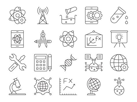 Stem Elements Icon Set Frebers
