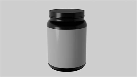 Supplement Bottle Model Turbosquid 1495252