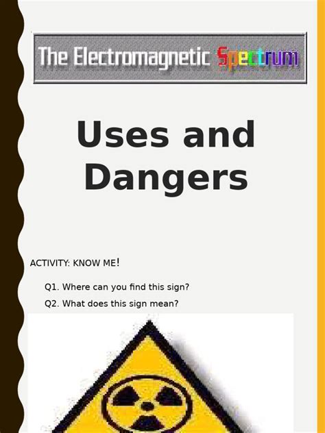 Em Waves Uses And Dangers Pdf Microwave Radio