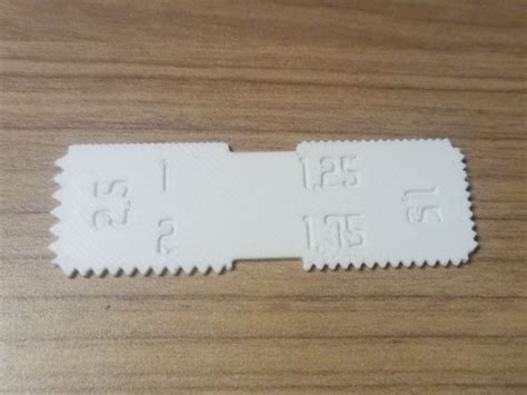 Metric Thread Gauges 1 25 By Mifa Makerworld Download Free 3d Models