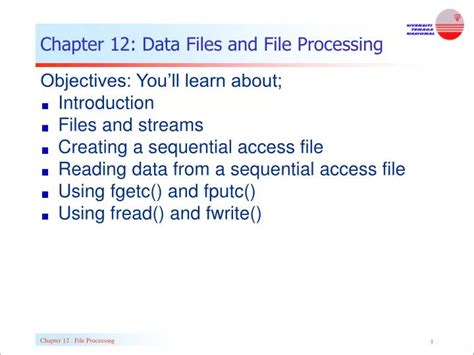 ppt chapter 12 data files and file processing powerpoint
