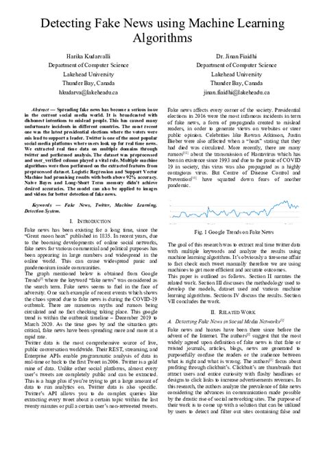 Doc Detecting Fake News Using Machine Learning Algorithms Dr P Chinnasamy