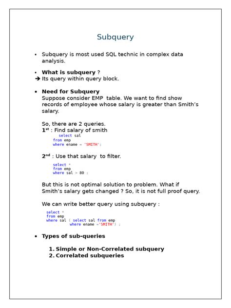 15 Subquery Pdf