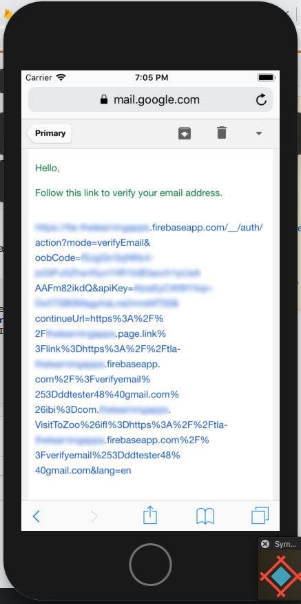 How Can I Compressshort Firebase Email Verification Link Ios Swift