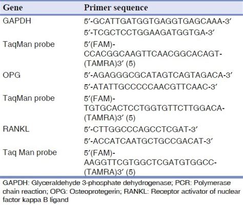 Primers And Taqman Probes Used In Realtime Pcr Download Scientific Diagram