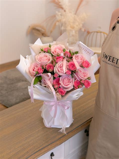 Monica Mixed Flower Bouquet Penang Florist Sweetlife And Co