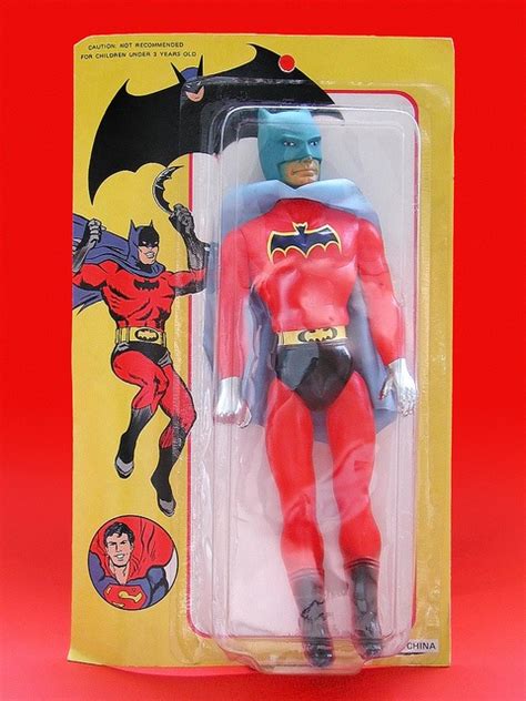 Red Suited Batman Packaging Prod Year Unknown Batman Toys Bootleg