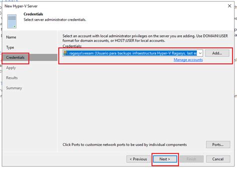 Agregar Failover Cluster Hyper V A Veeam Backup And Replication 10 Ragasys Sistemas