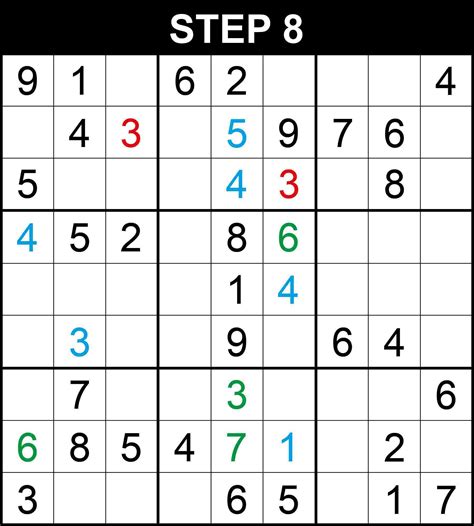 step by step sudoku solution